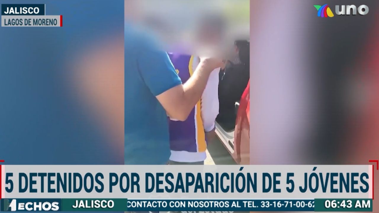 Detienen a persona involucrada a la desaparición de los cinco de Lagos de Moreno