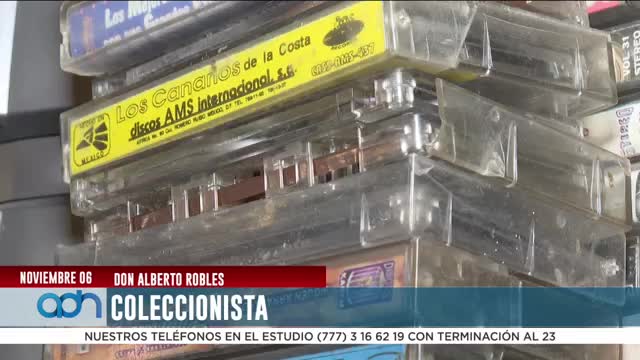 Conoce a Don Alberto Robles, coleccionista de casetes en Morelos