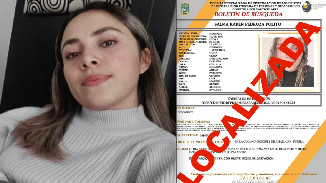 Hallan con vida Salma Karen Pedroza; mujer embarazada desaparecida en Amalucan