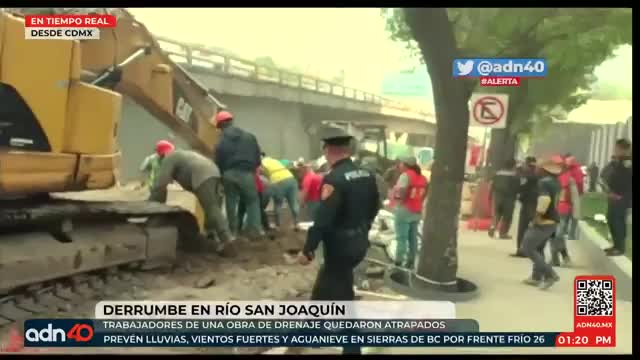 Derrumbe en obra en Río San Joaquín deja un muerto