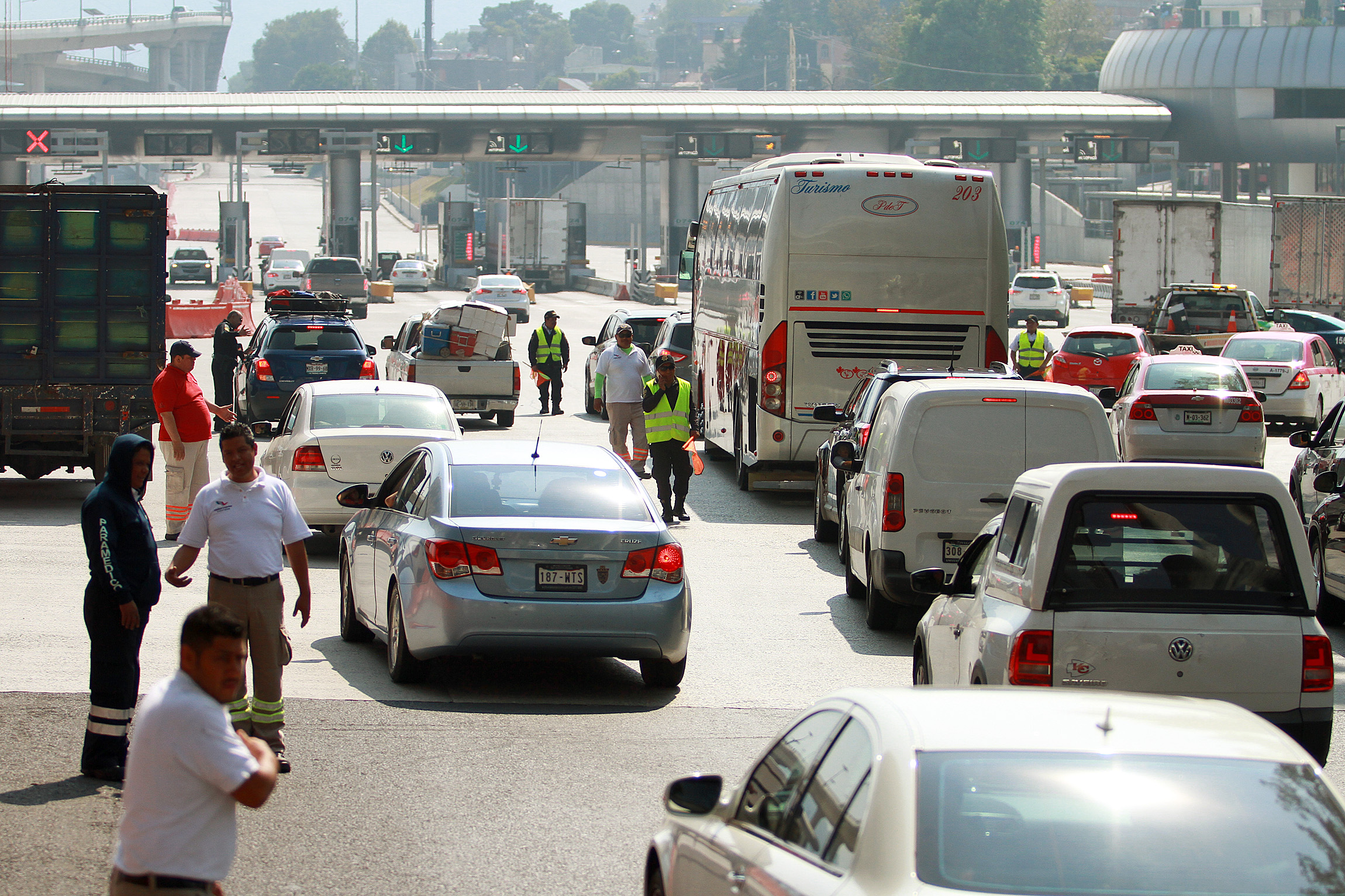 Tráfico en la autopista México-Querétaro 19 de diciembre 2025