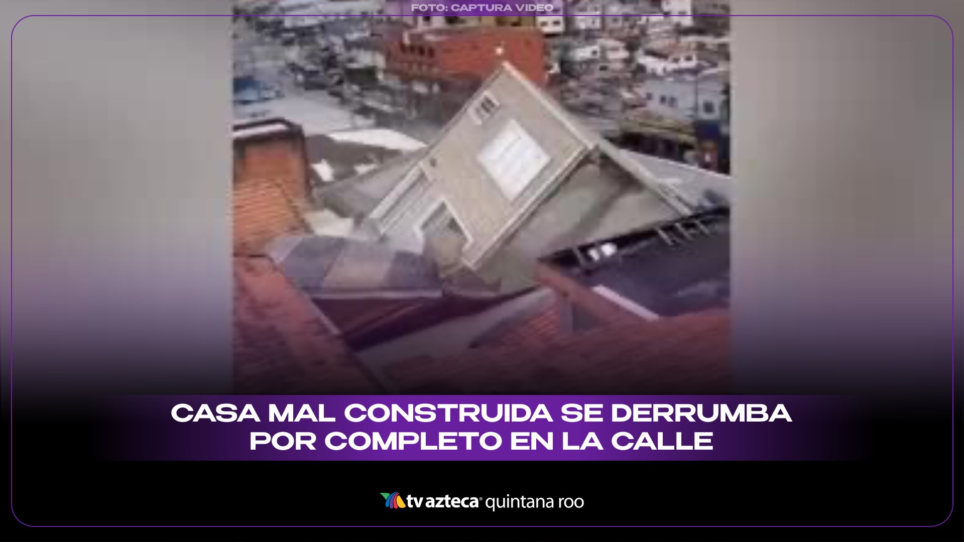 IMPACTANTE VIDEO: Momento EXACTO en que casa mal construida se derrumba ...