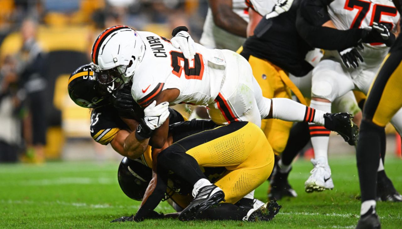 Steelers vs Browns: Nick Chubb se rompe la rodilla en el Monday Night ...