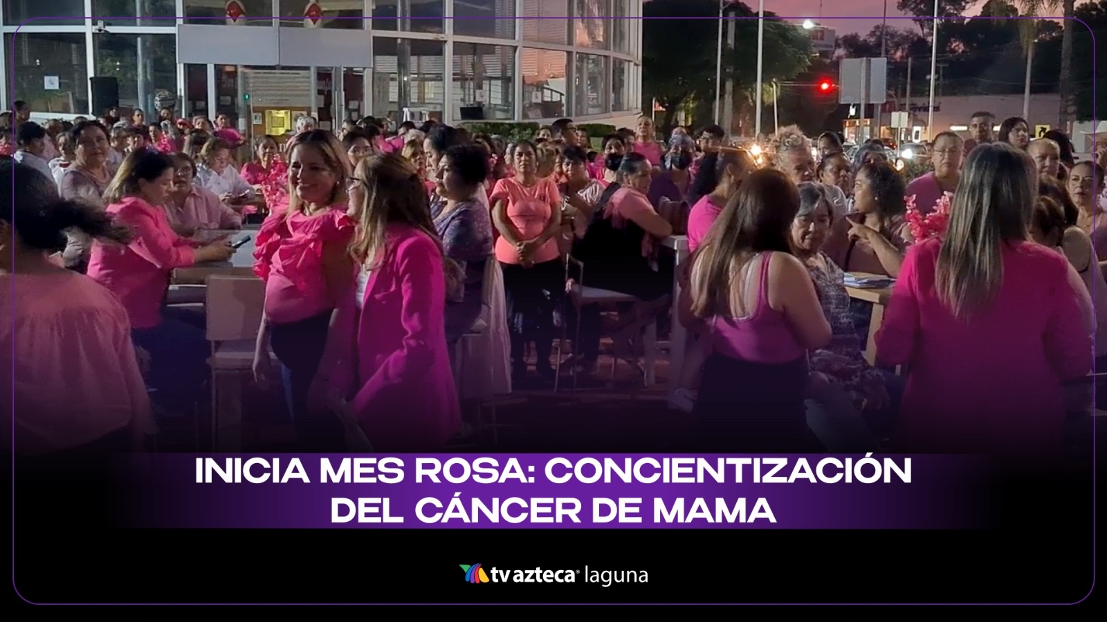 Cáncer de mama: Inicia Mes Rosa en Lerdo con encendido del Avión de Sarabia