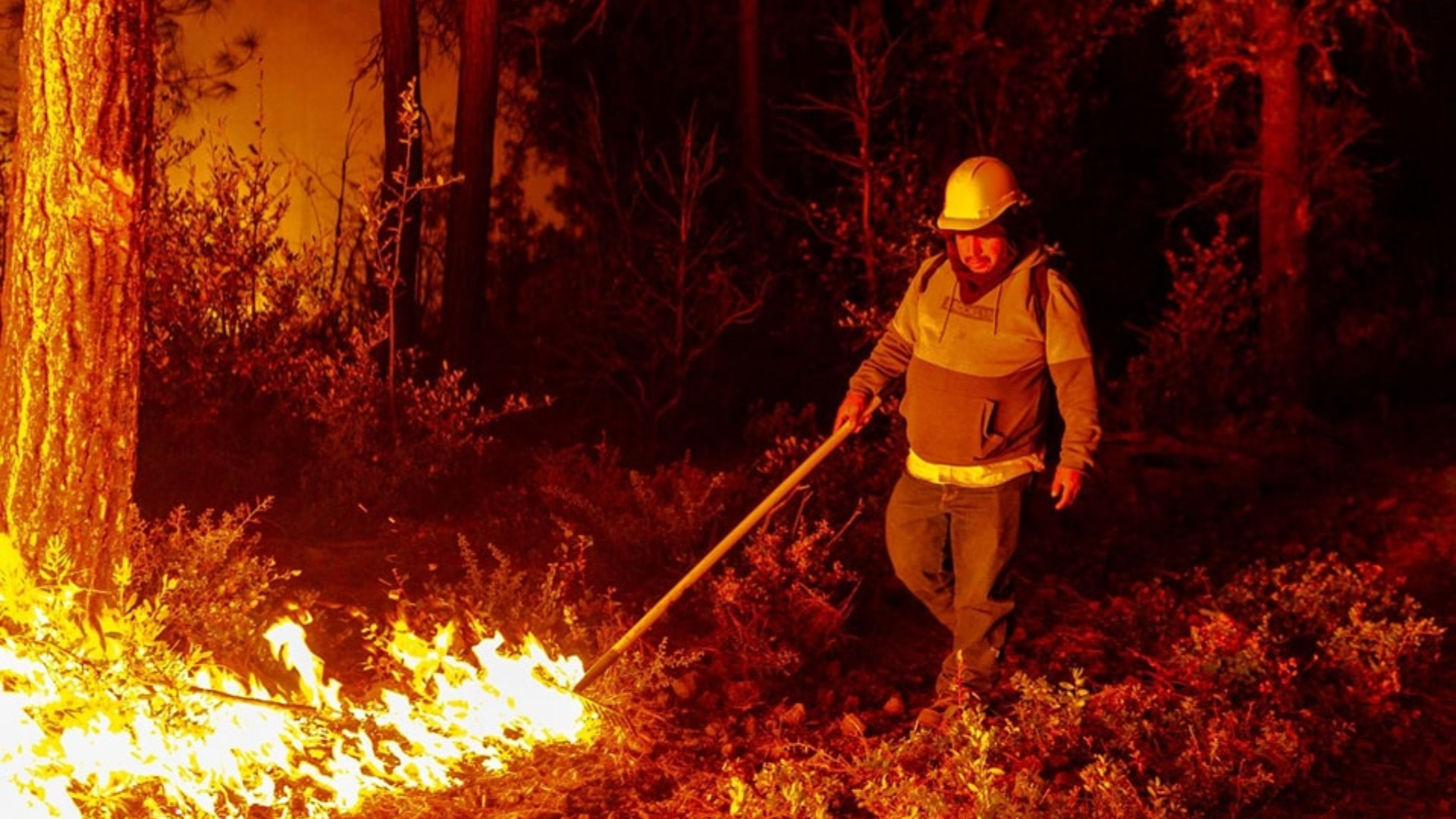 Facundo Chávez, el héroe anónimo que pasa hasta 20 días combatiendo incendios en la Sierra ...