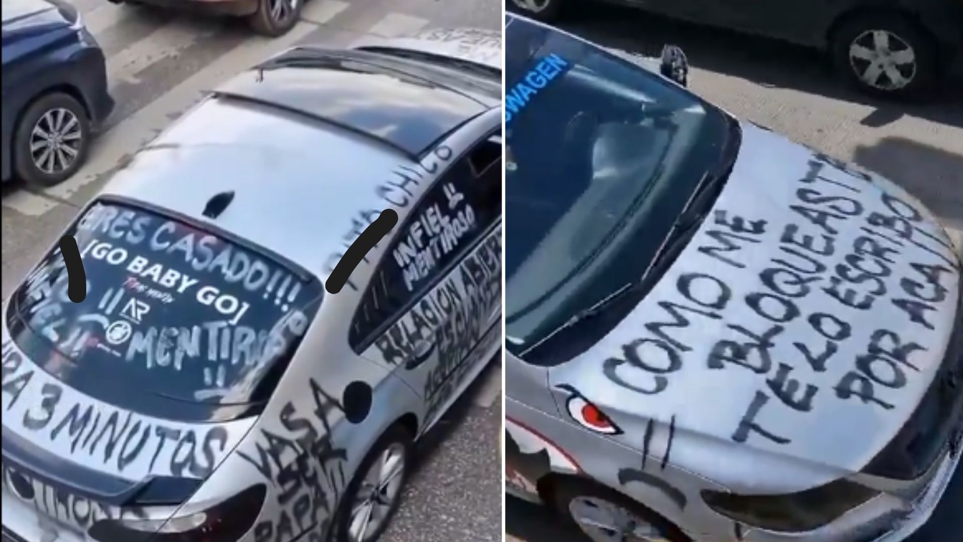 Video: carro rayado de hombre infiel se hace viral en Puebla y usuarios ...