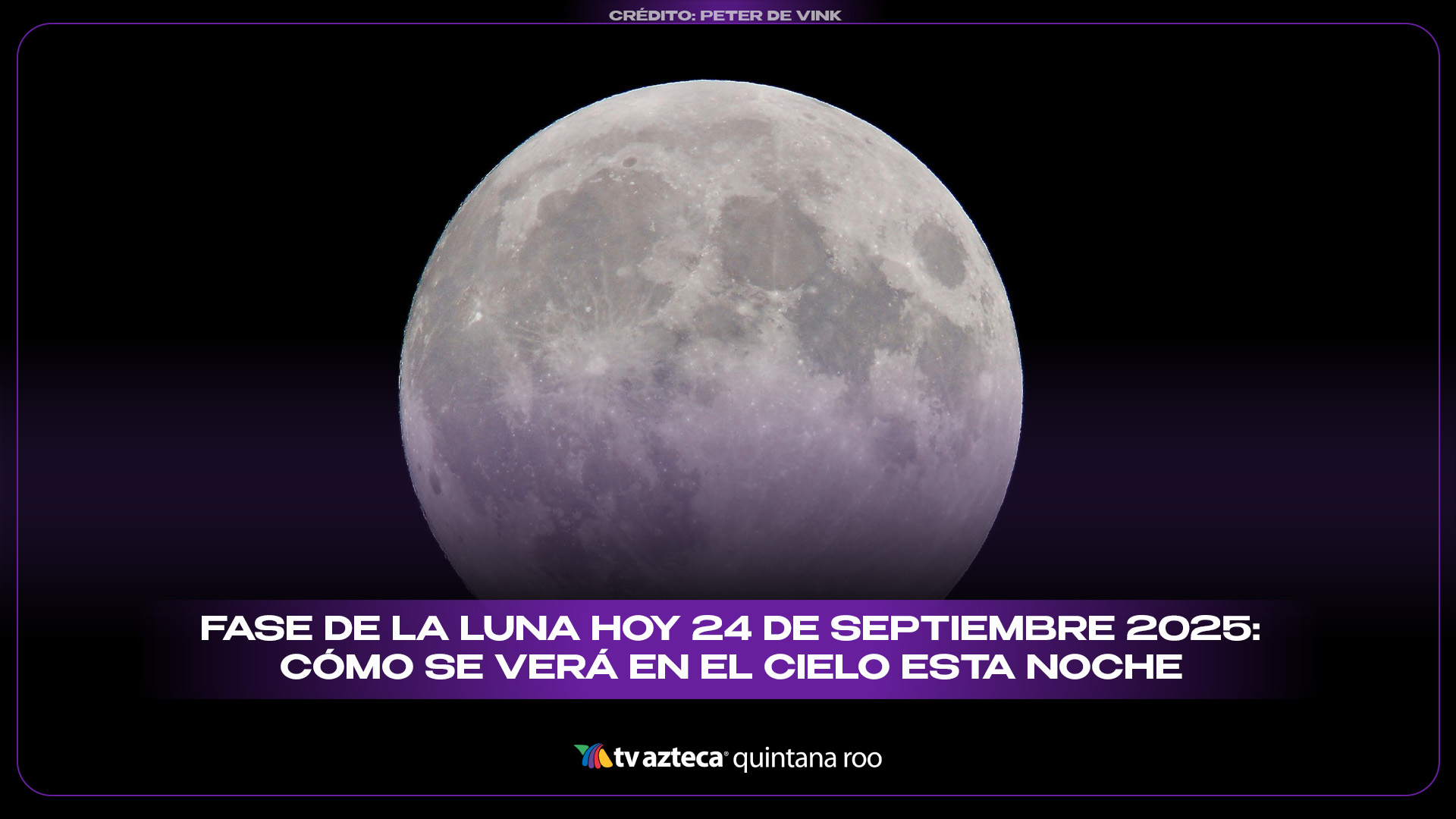 Fase de la Luna hoy 24 de septiembre 2025: cómo se verá en el cielo ...