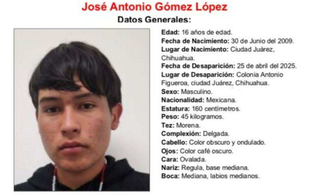 ¿Quién es José Antonio Gómez López, desaparecido en Ciudad Juárez?