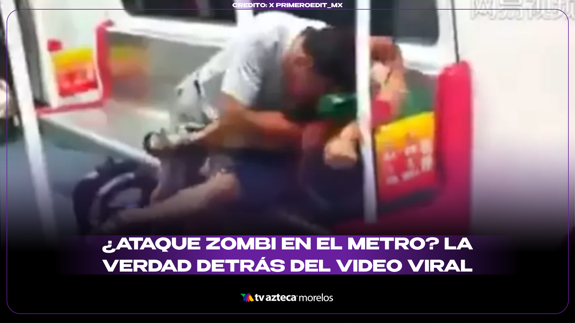 ¿Ataque zombi en el metro? La verdad detrás del video viral
