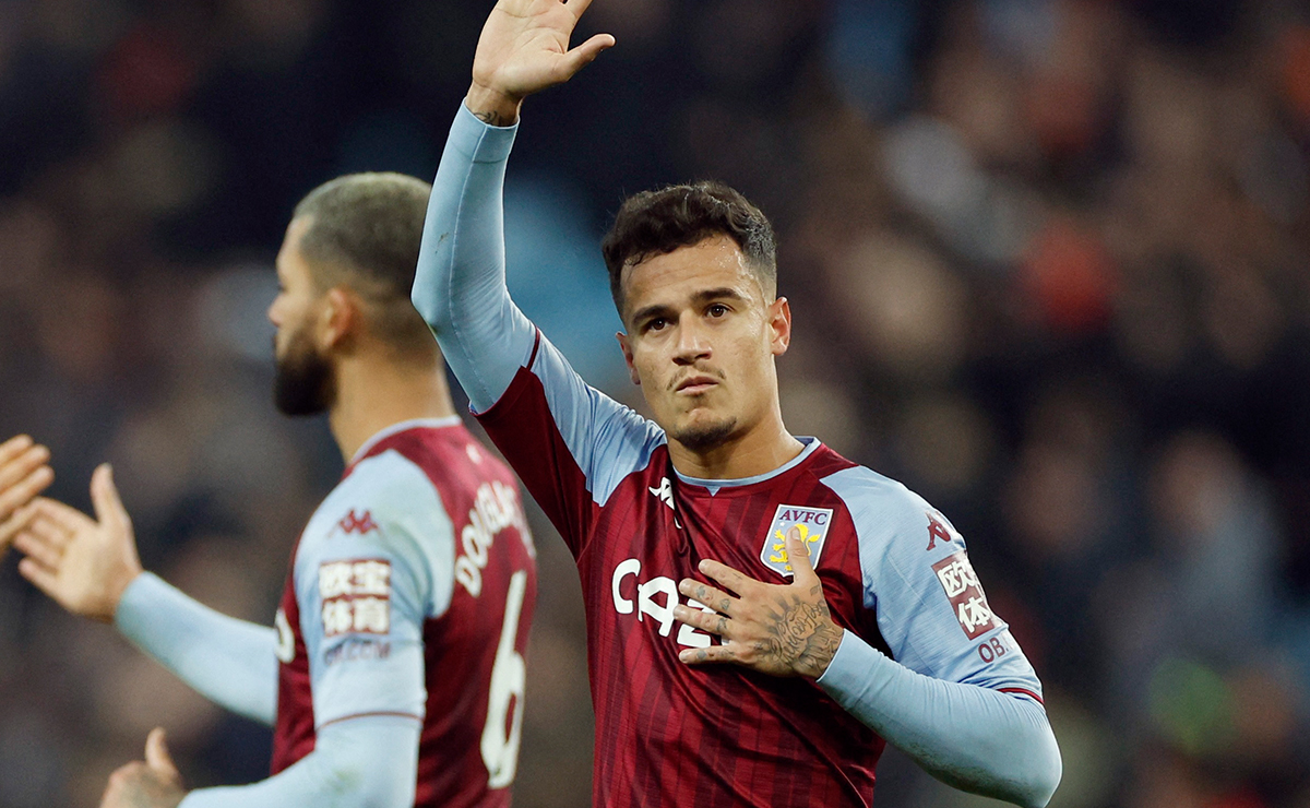 Coutinho debuta con gol en el empate del Aston Villa