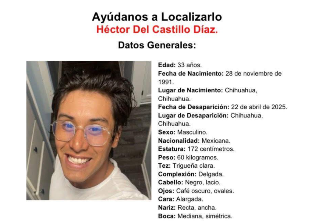 ¿Quién es Héctor del Castillo Díaz y qué sabemos de su desaparición en ...