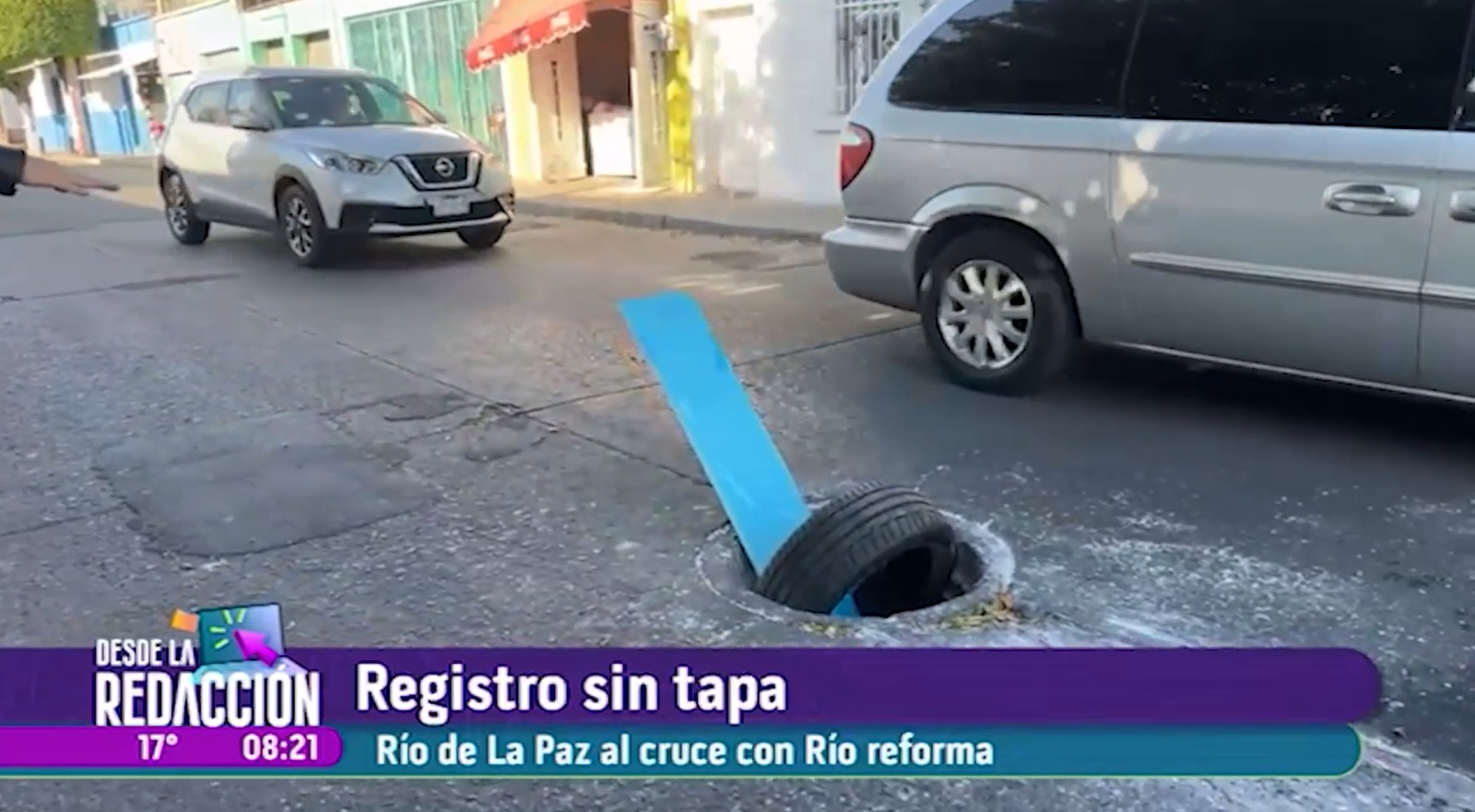 Registro sin tapa sobre Río de la Paz a su cruce con Río Reforma en la ...