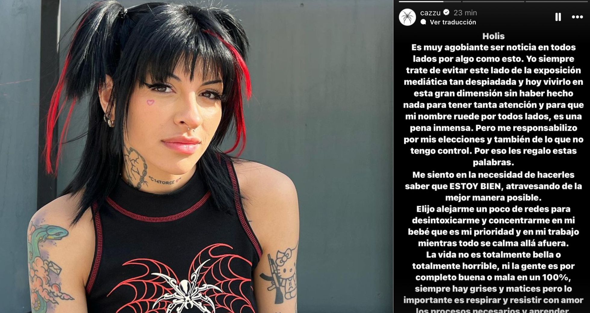 Cazzu rompe el silencio y da su postura sobre el caso Christian Nodal y Ángela Aguilar