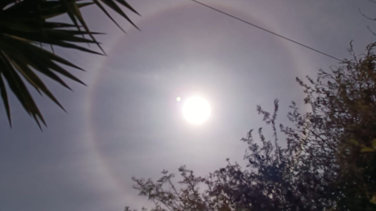 ¿Qué es ese anillo de luz? Un halo solar sorprende a Tamaulipas