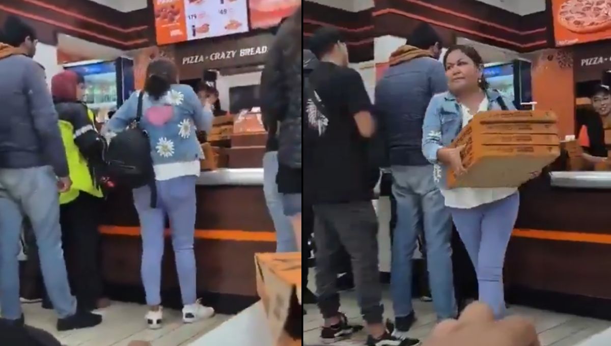VIDEO: Lady Pizza rápidamente se viralizó al comportarse de manera muy ...