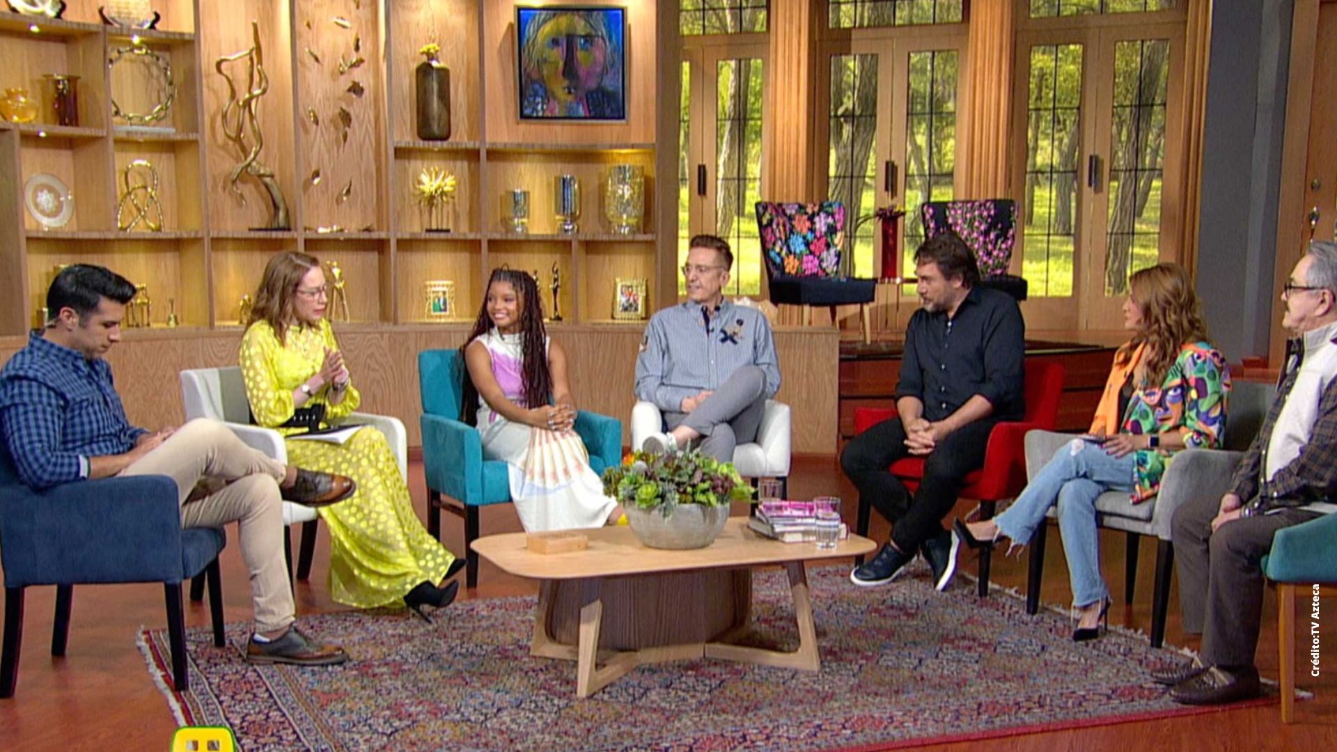 Halle Bailey y Javier Bardem estuvieron el foro de Ventaneando