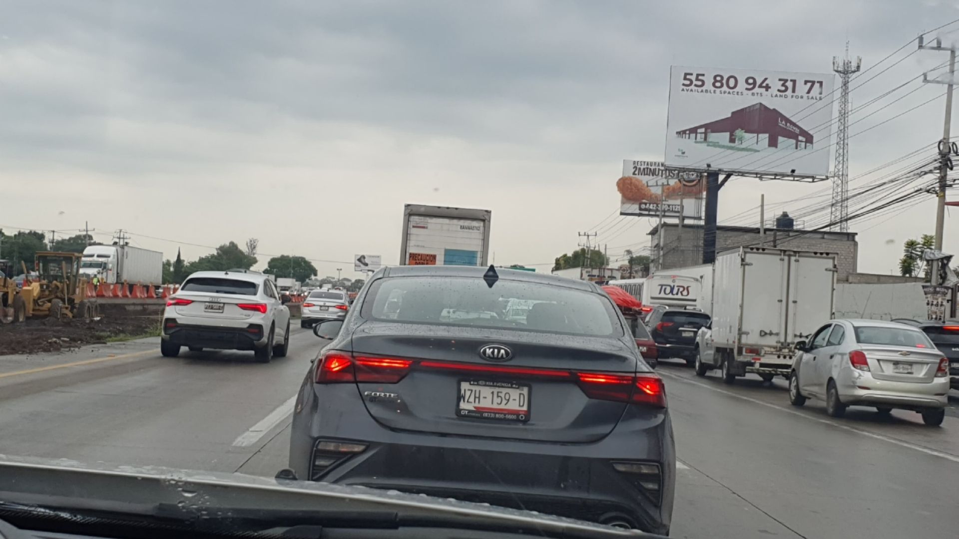Tráfico este domingo 20 de julio sobre la autopista México-Querétaro