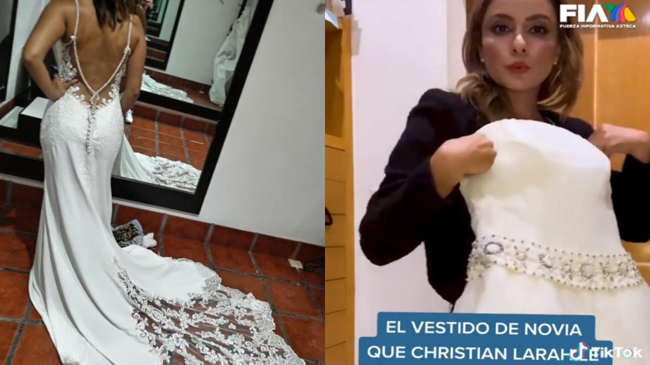 Christian Lara ofreció su vestido de novia a joven víctima de robo