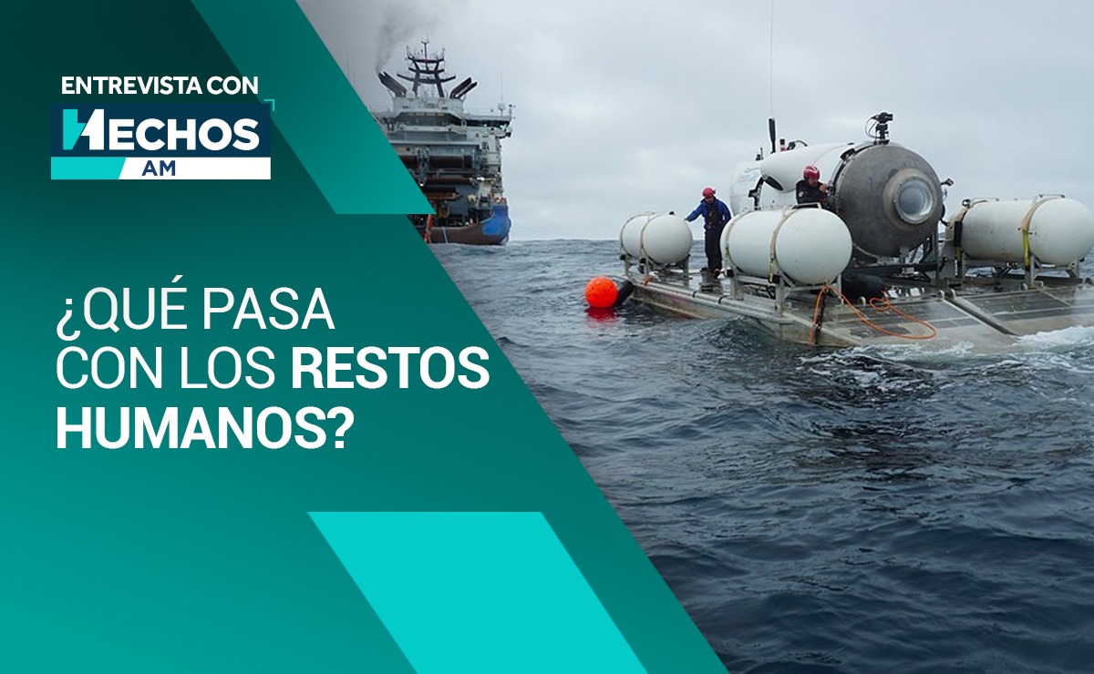 Buceadora explica situación de los restos humanos tras la implosión del submarino Titán