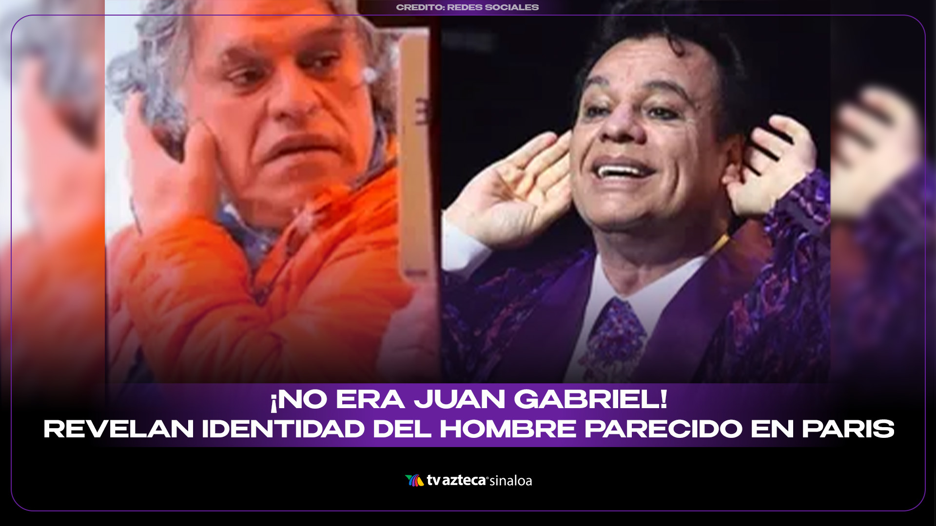 Revelan identidad de la persona parecida a Juan Gabriel en Paris (VIDEO)