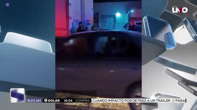 Captan momento en el que conductor queda atrapado en la Juan Pablo II tras fuerte choque (VIDEO)