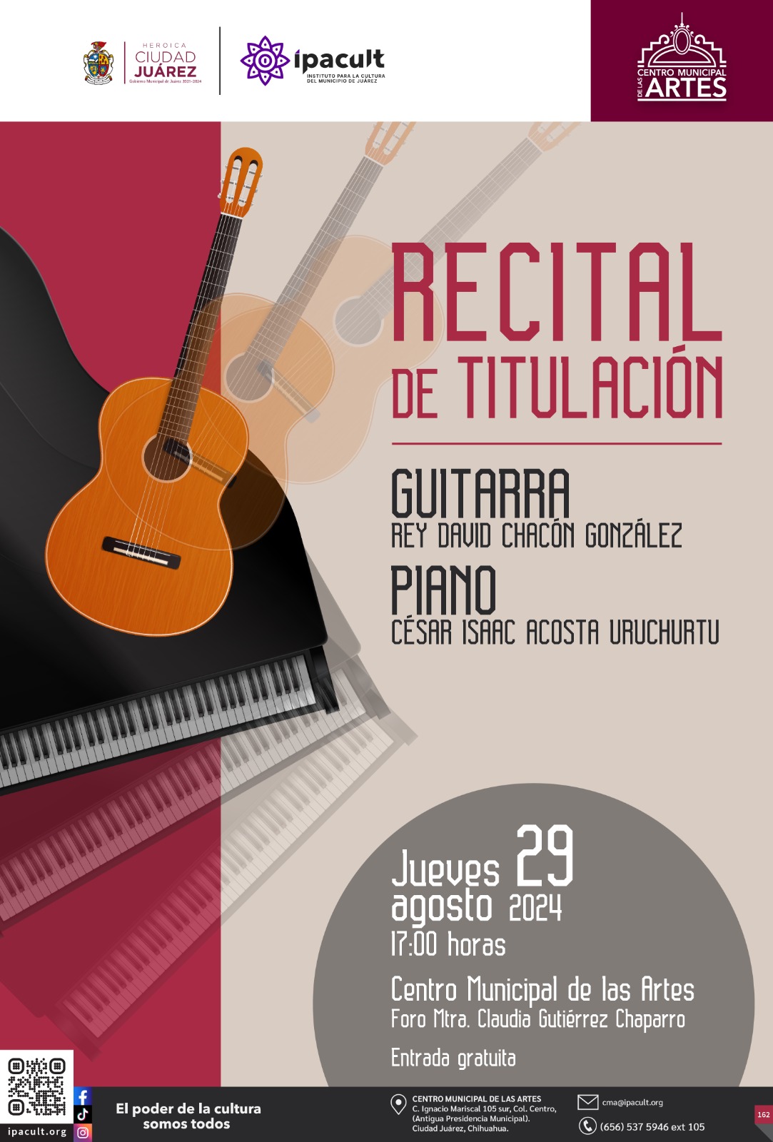 Recital de titulación "Del Barroco al Bolero" en el Centro Municipal de ...