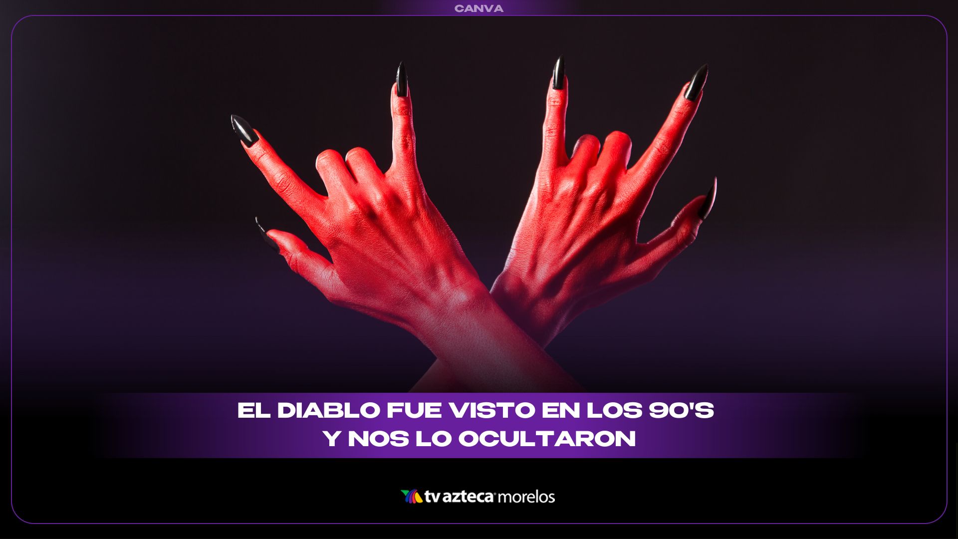 EL DIABLO FUE VISTO EN LOS 90S Y NOS LO OCULTARON