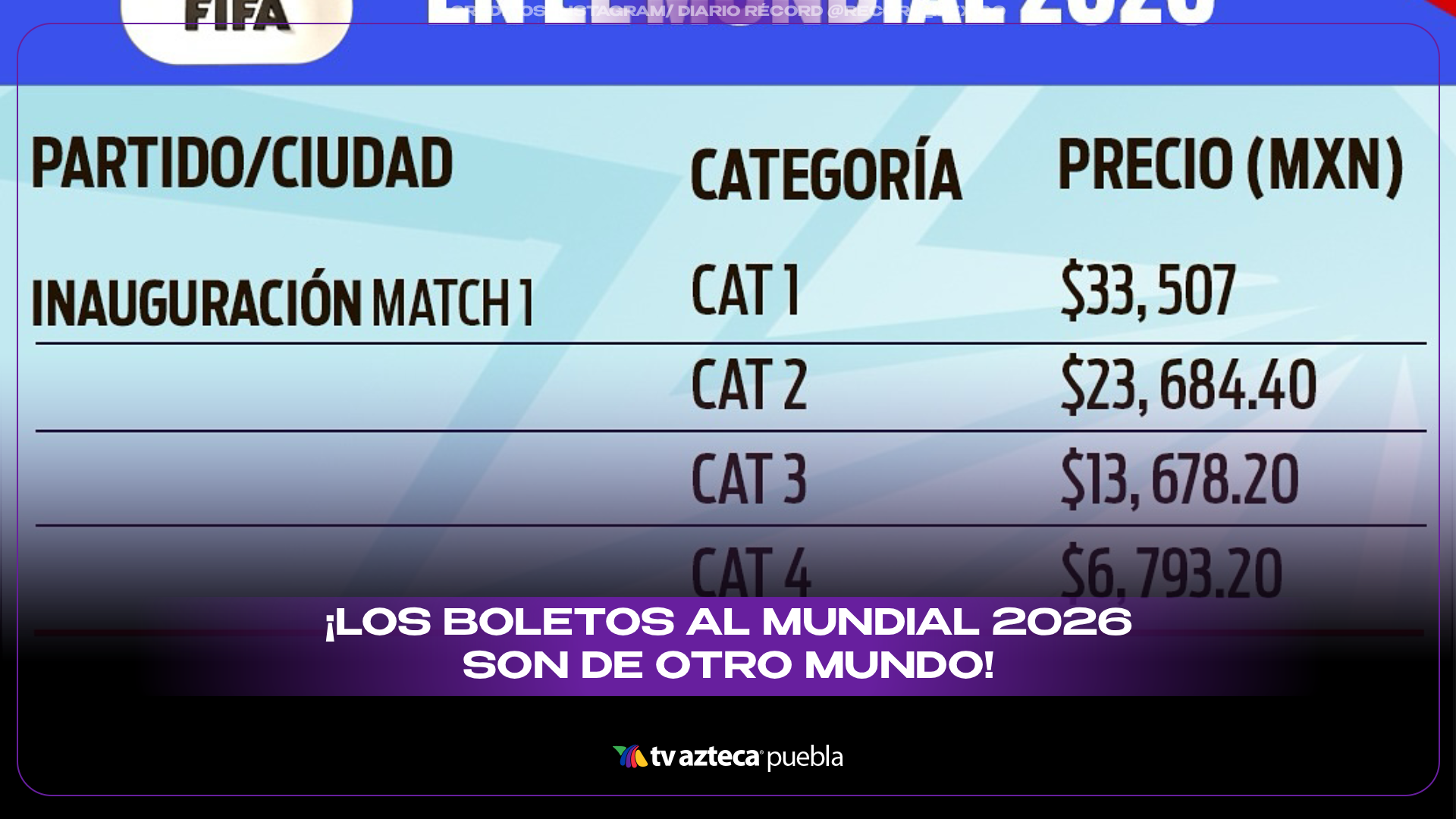 Cuánto cuestan los boletos del Mundial 2026 en México, EE. UU. y Canadá