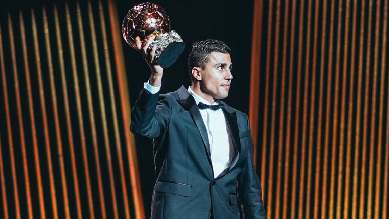 Rodri gana el Balón de Oro 2024; rompe una larga racha de 64 años para España