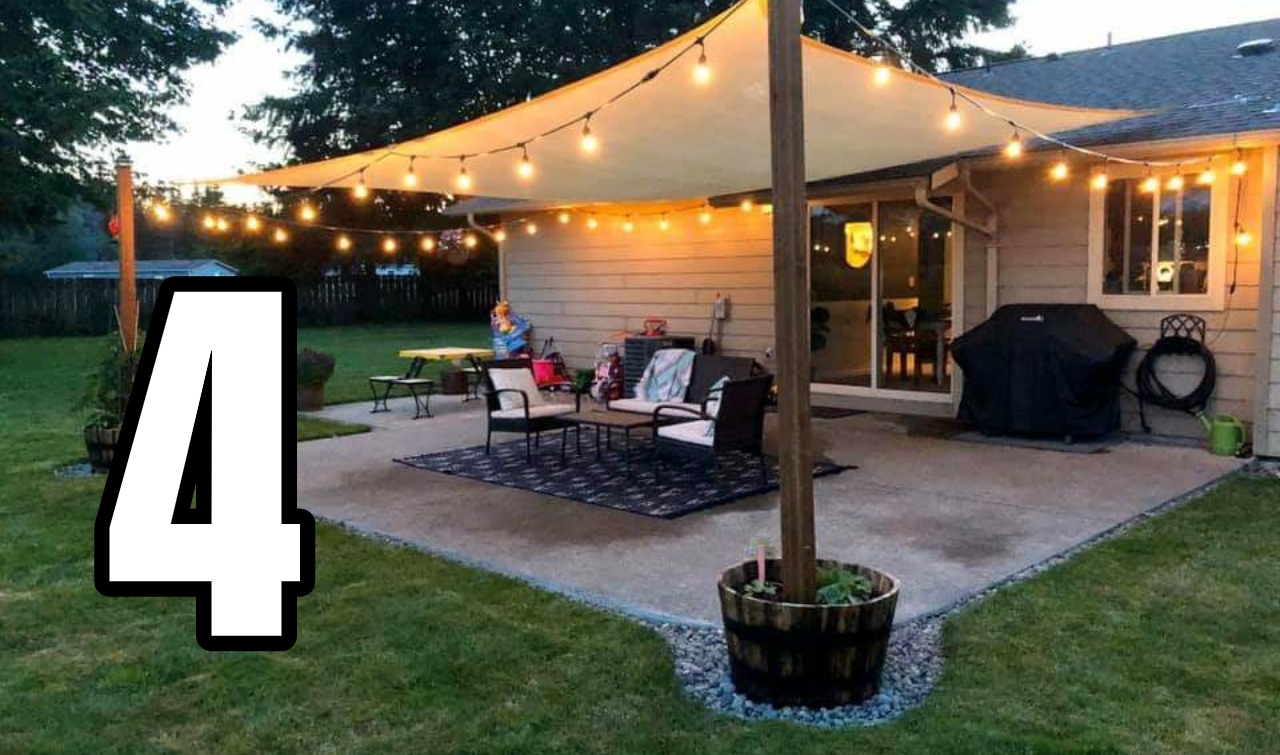 4 ideas de techo para tu patio usando solo telas: se ve aesthetic y bohemio