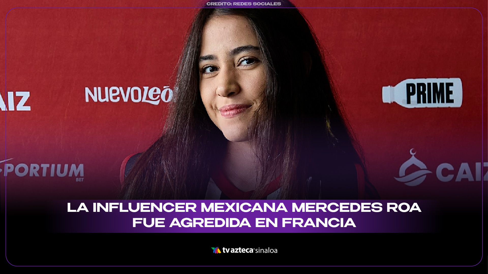 La influencer mexicana Mercedes Roa fue agredida en Francia (VIDEO)