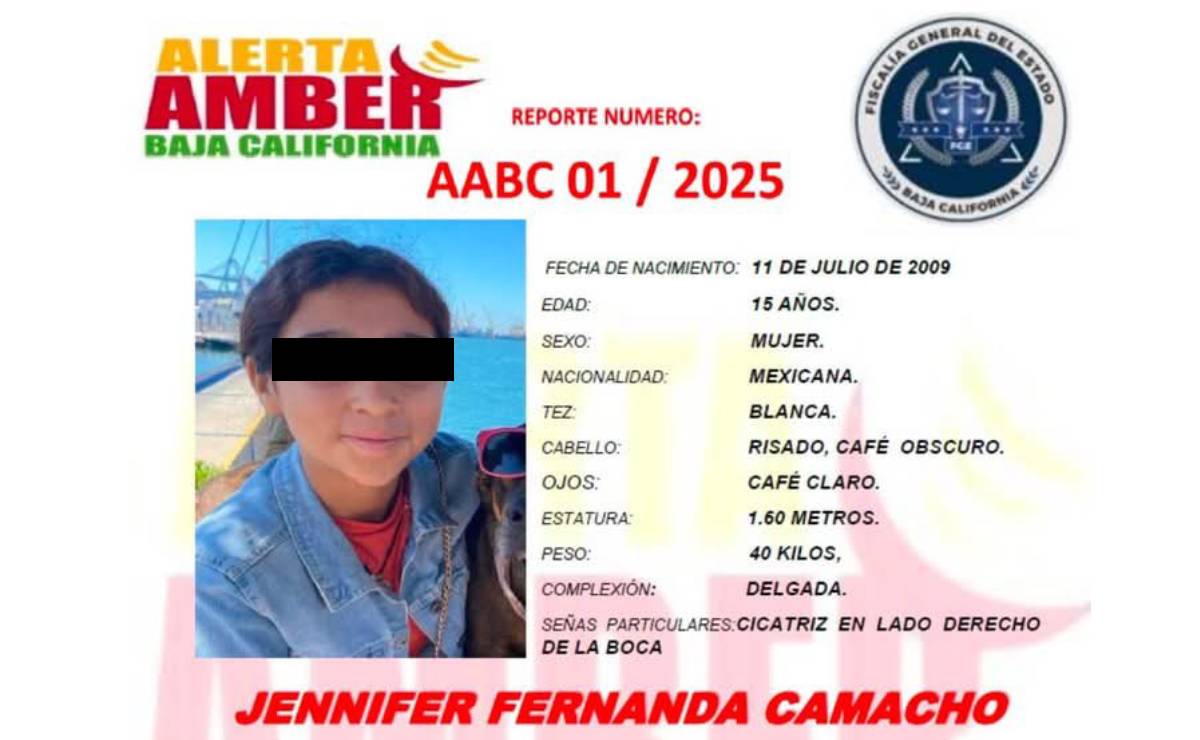 Localizan a Jennifer Fernanda, menor que se fue con el amigo de su papá en Tijuana