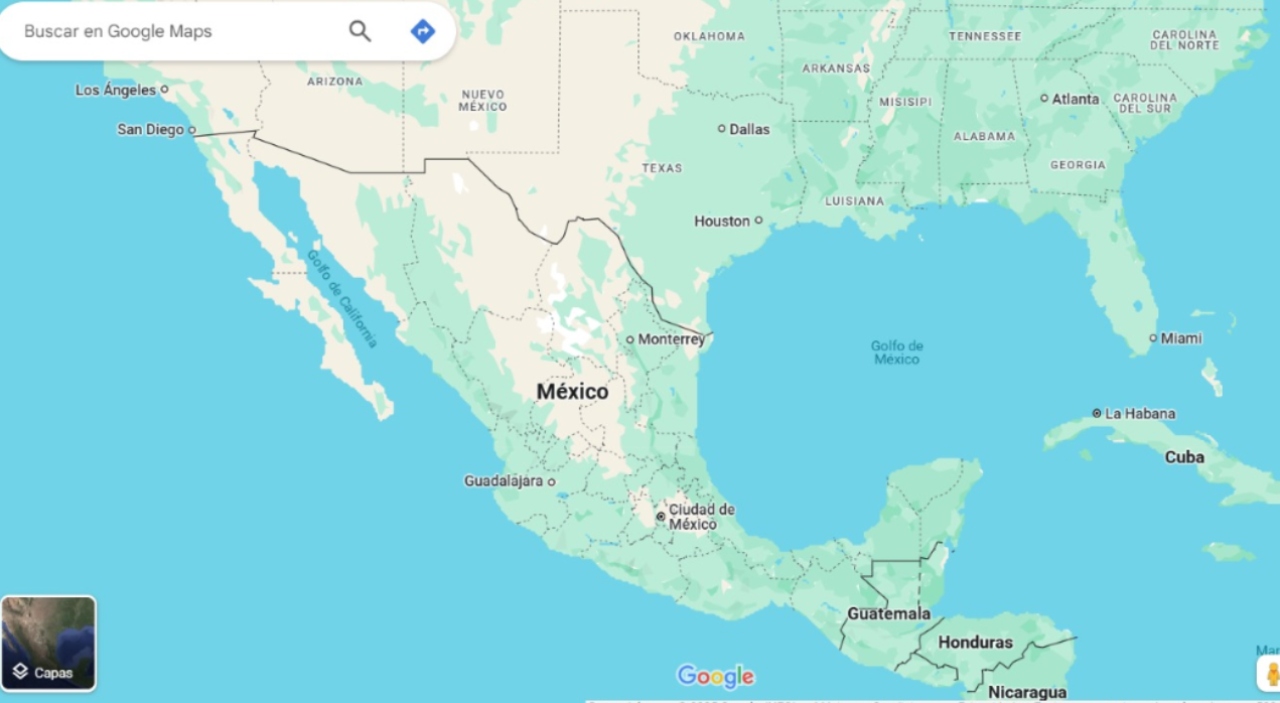 Google Maps cambiará el nombre del Golfo de México en Estados Unidos