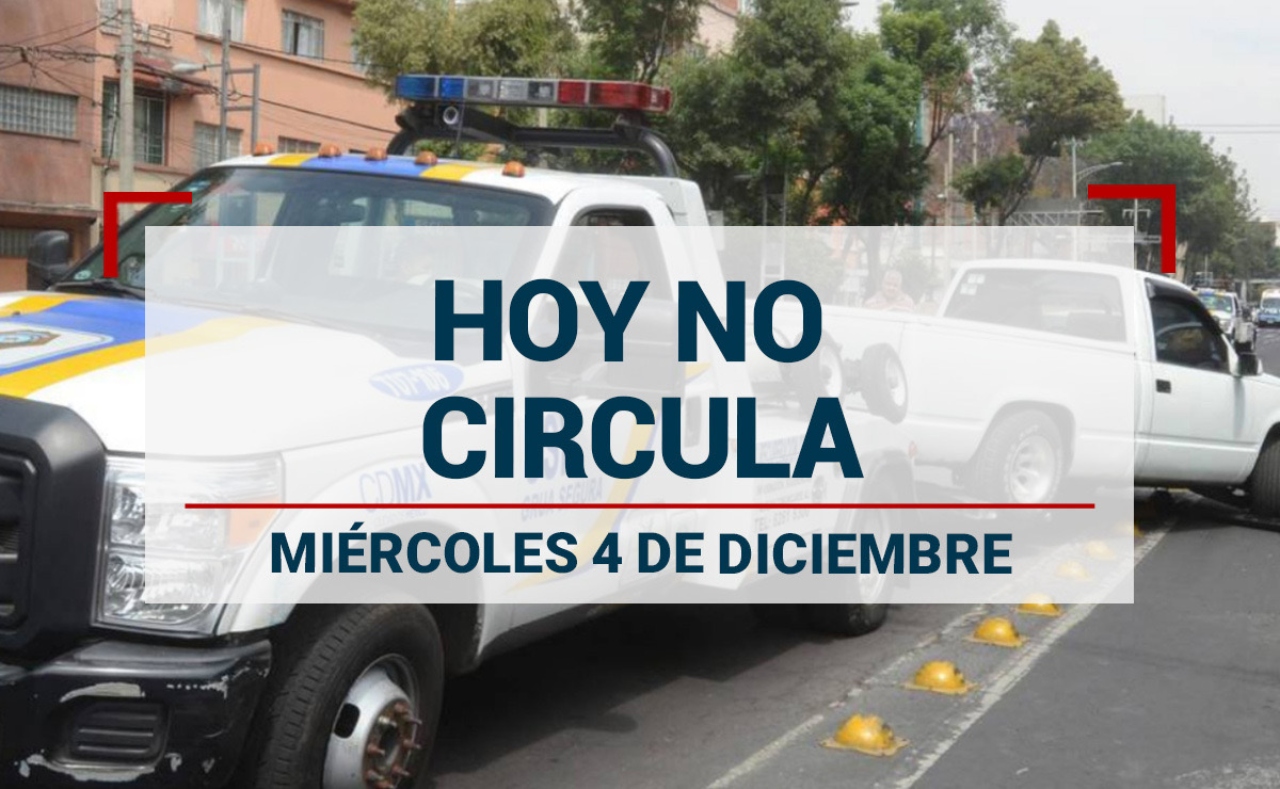 Hoy No Circula 4 de diciembre de 2024: ¿Qué autos descansan hoy en CDMX y Edomex?
