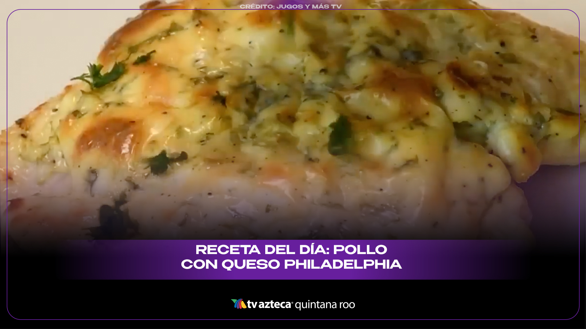 Pollo con queso philadelphia