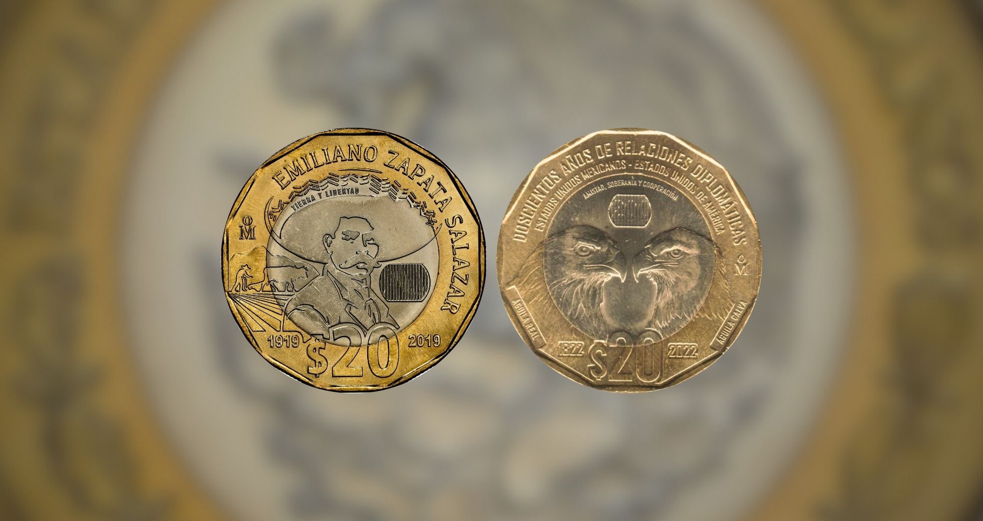 ¿Cuáles son las dos bellas monedas de 20 pesos que valen más de 7 millones?