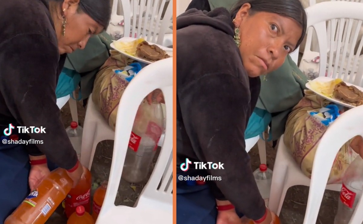 Invitada es SORPRENDIDA rellenando botellas de refresco
