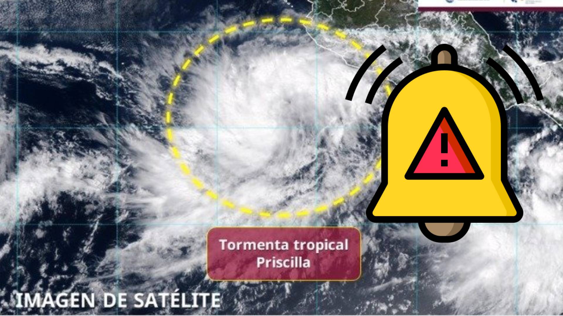 ¡ALERTA! Se forma la Tormenta Tropical 'Priscilla' HOY: Esta es su ubicación EXACTA este sábado ...