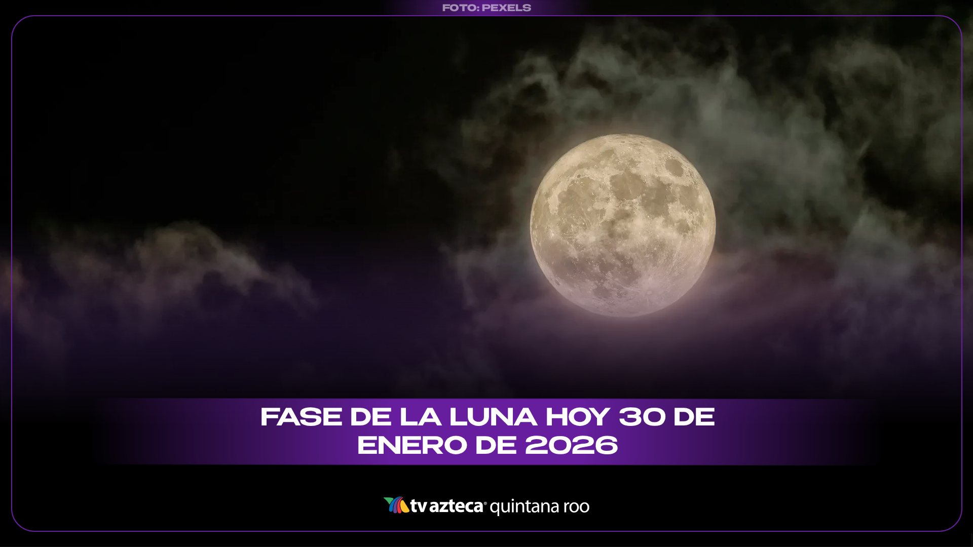 Conoce la fase de la Luna hoy: 30 de enero de 2026