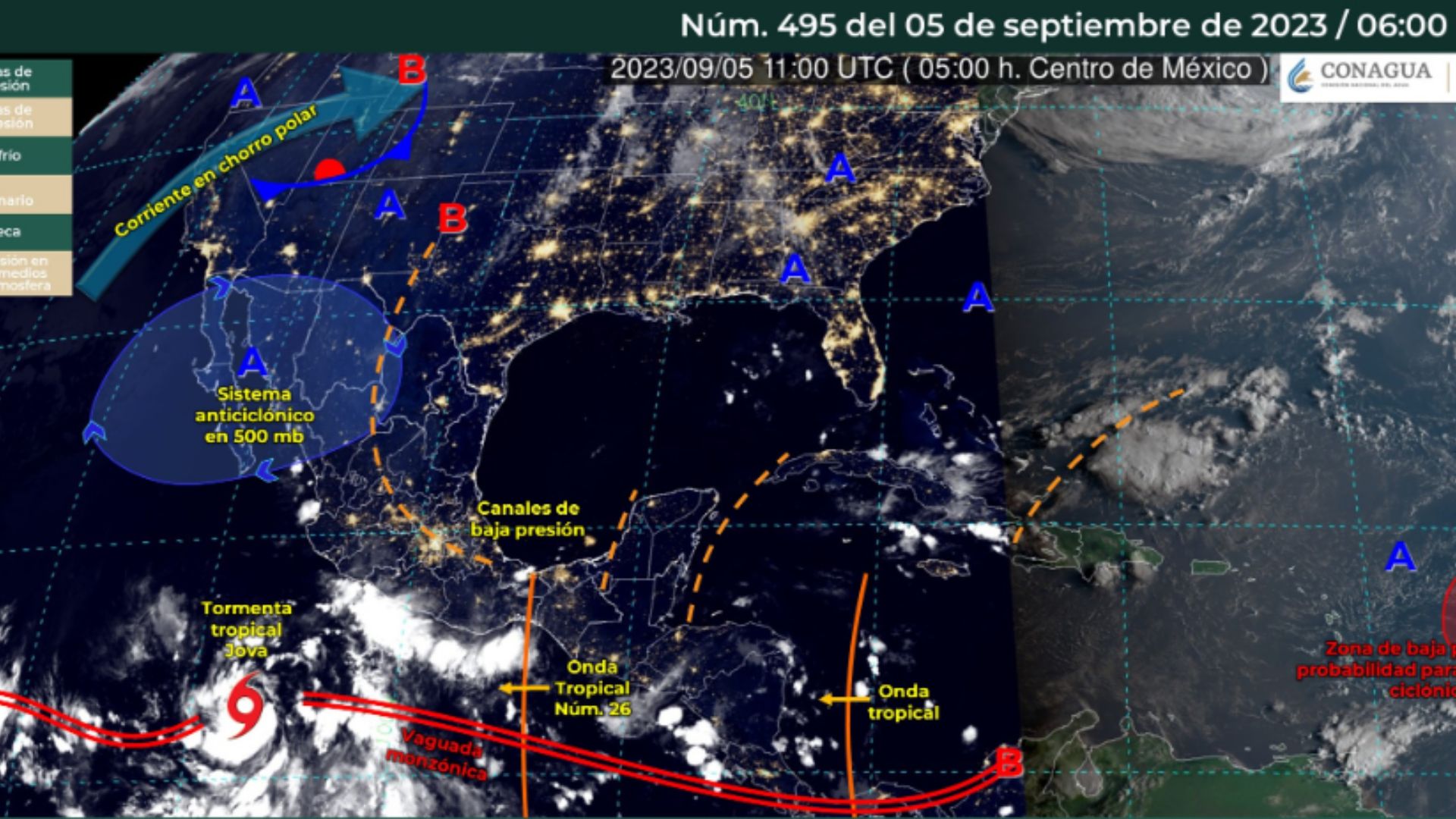 ¿cuál es el clima en Sinaloa hoy 5 de septiembre?