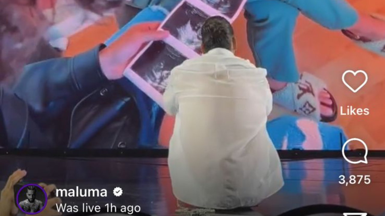 MALUMA va a ser PAPÁ en vivo en concierto