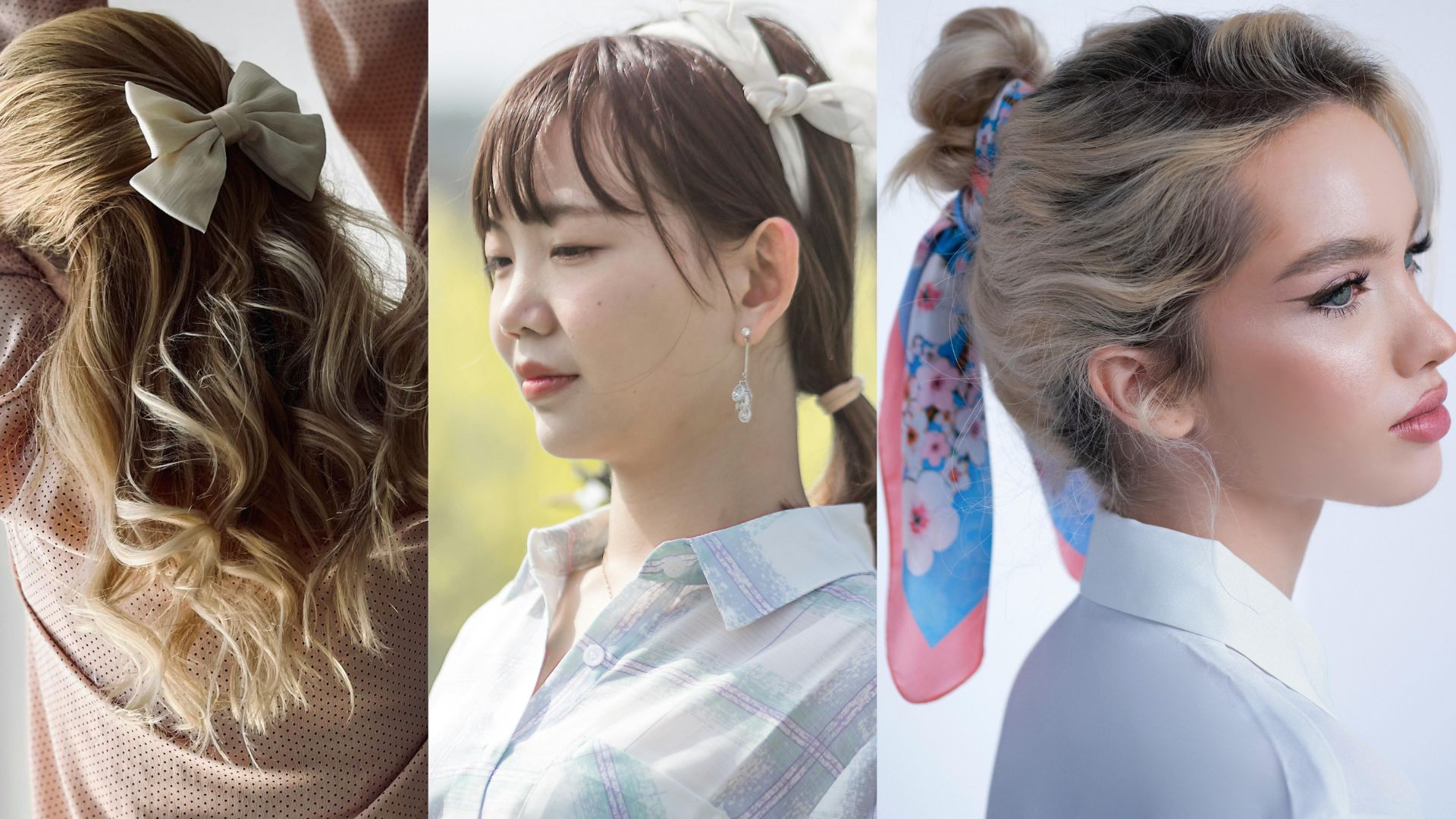 Ideas de peinados con listón para cabello corto