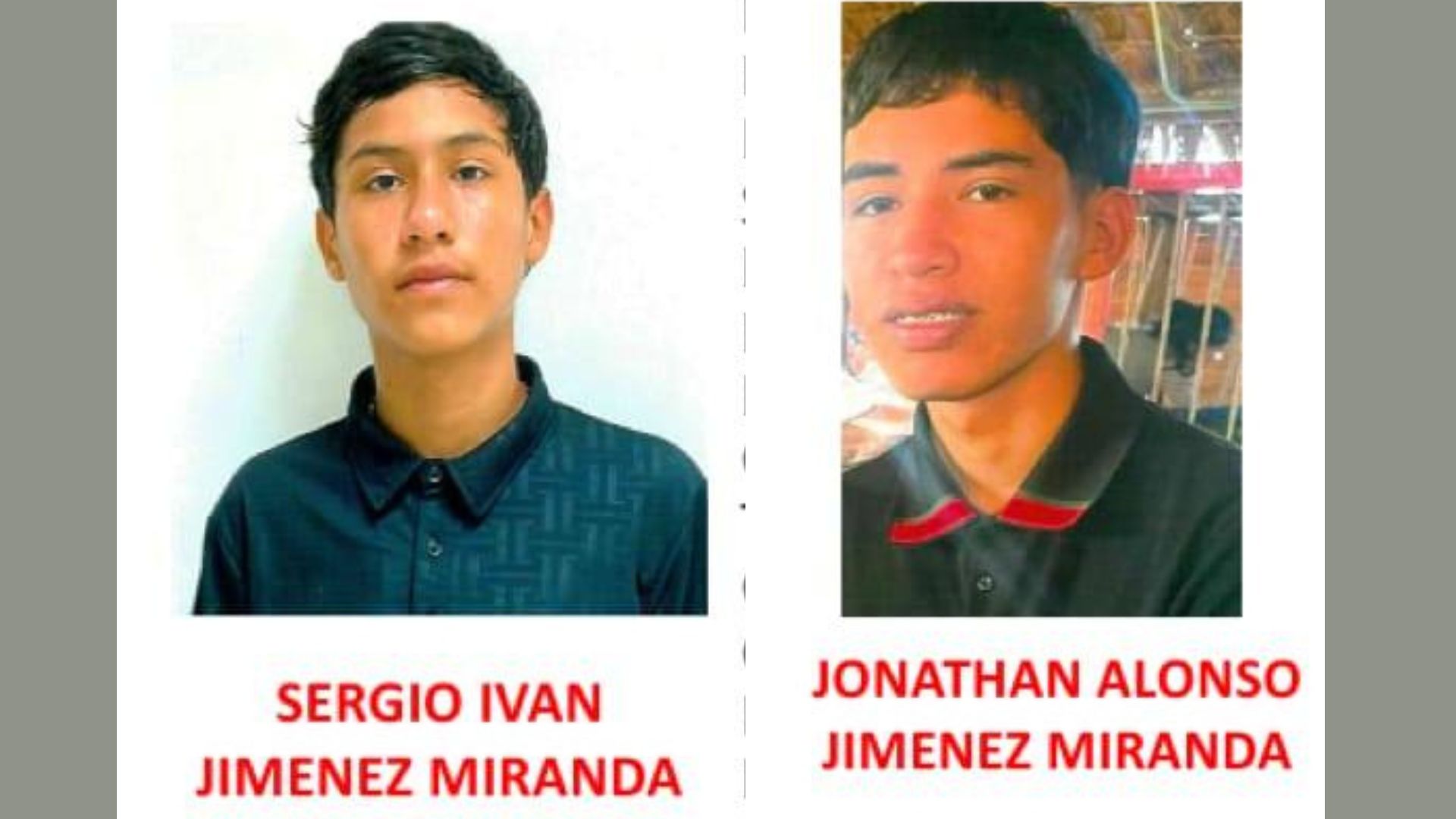 Buscan a Sergio y Jonathan, hermanos desaparecidos en Santa Fe, Mazatlán