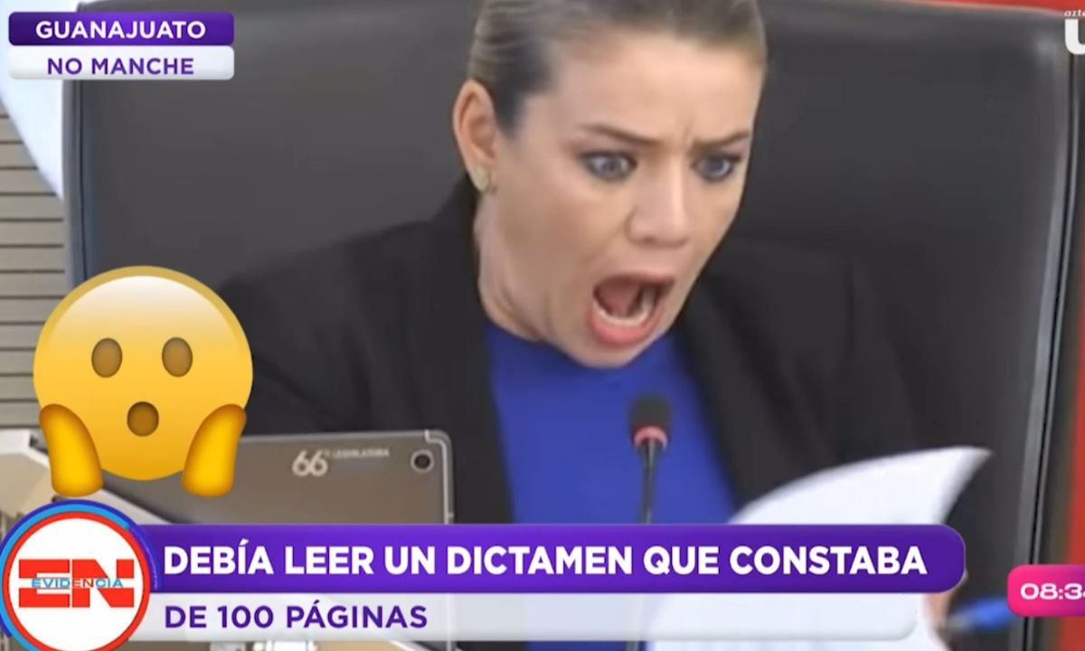Reacción viral de diputada panista en el Congreso de Guanajuato