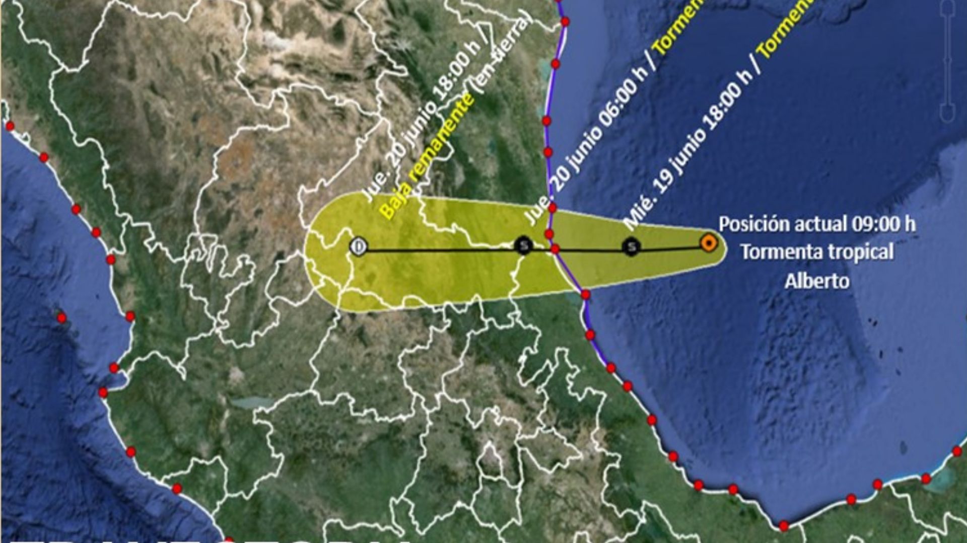 Tormenta tropical Alberto se forma en el Golfo de México ¿Cuándo tocará ...