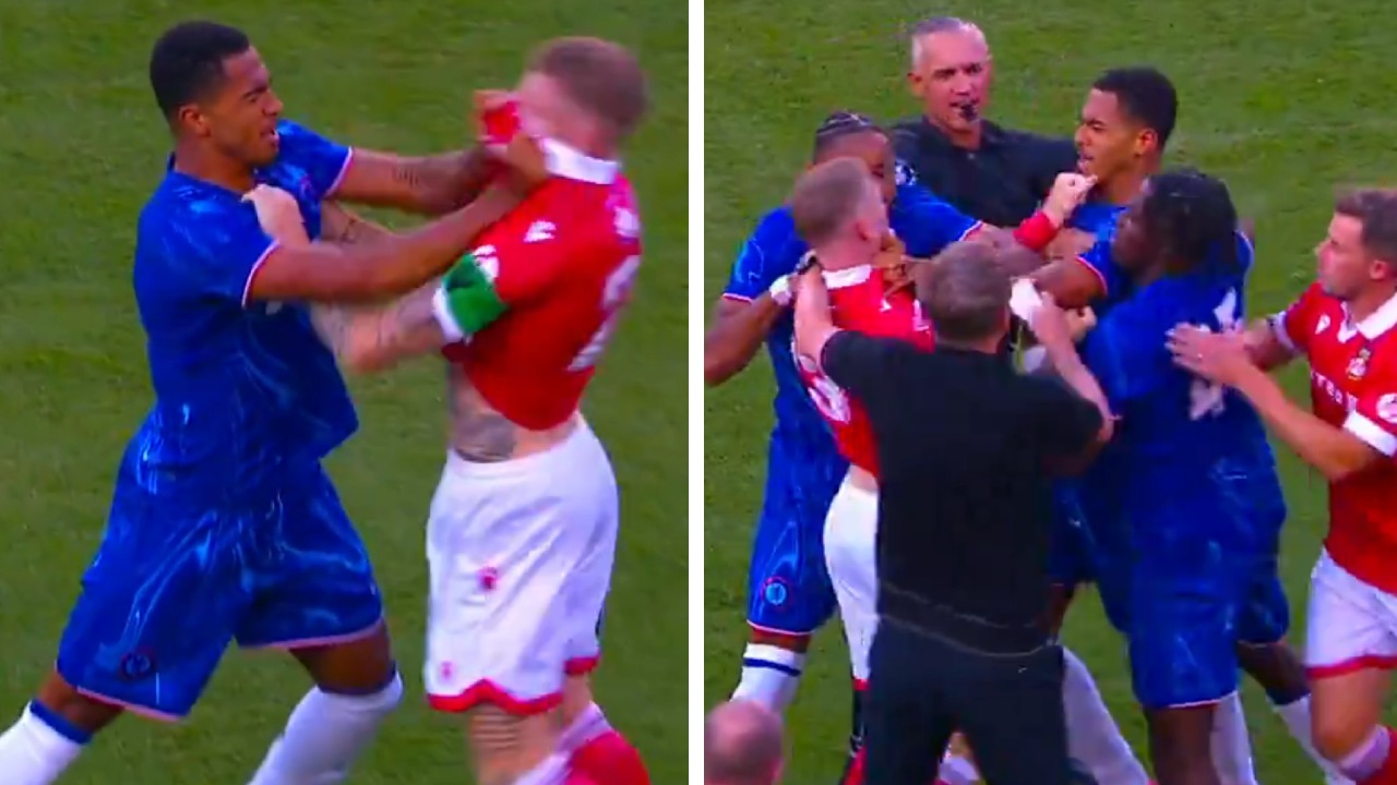 Así acabaron a los puños Colwill y McLean en partido amistoso entre ...