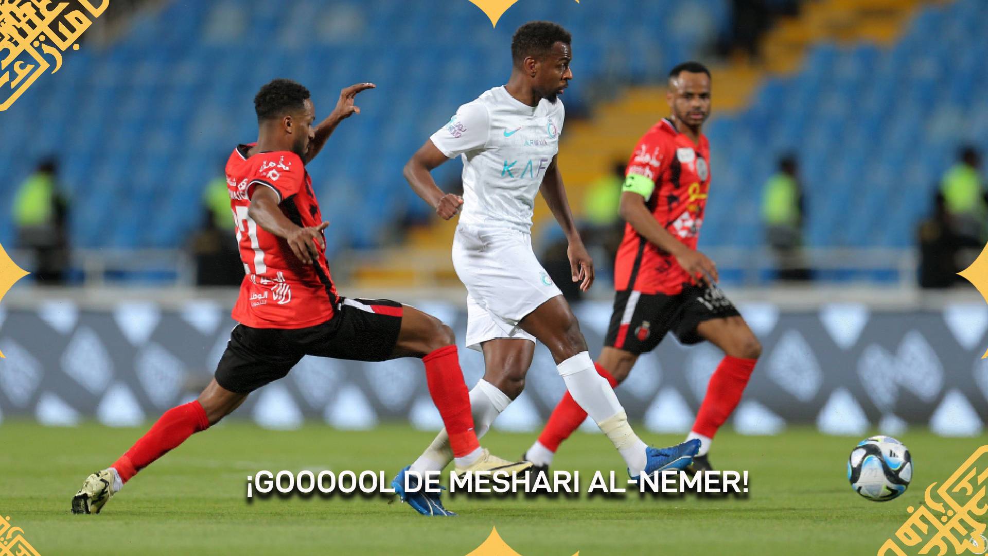 Gol de Meshar Al-Nemer! Al-Riyadh Al-Nassr Liga Saudí