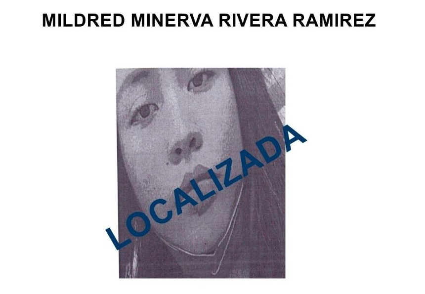 Localizan a Mildred Minerva reportada como desaparecida