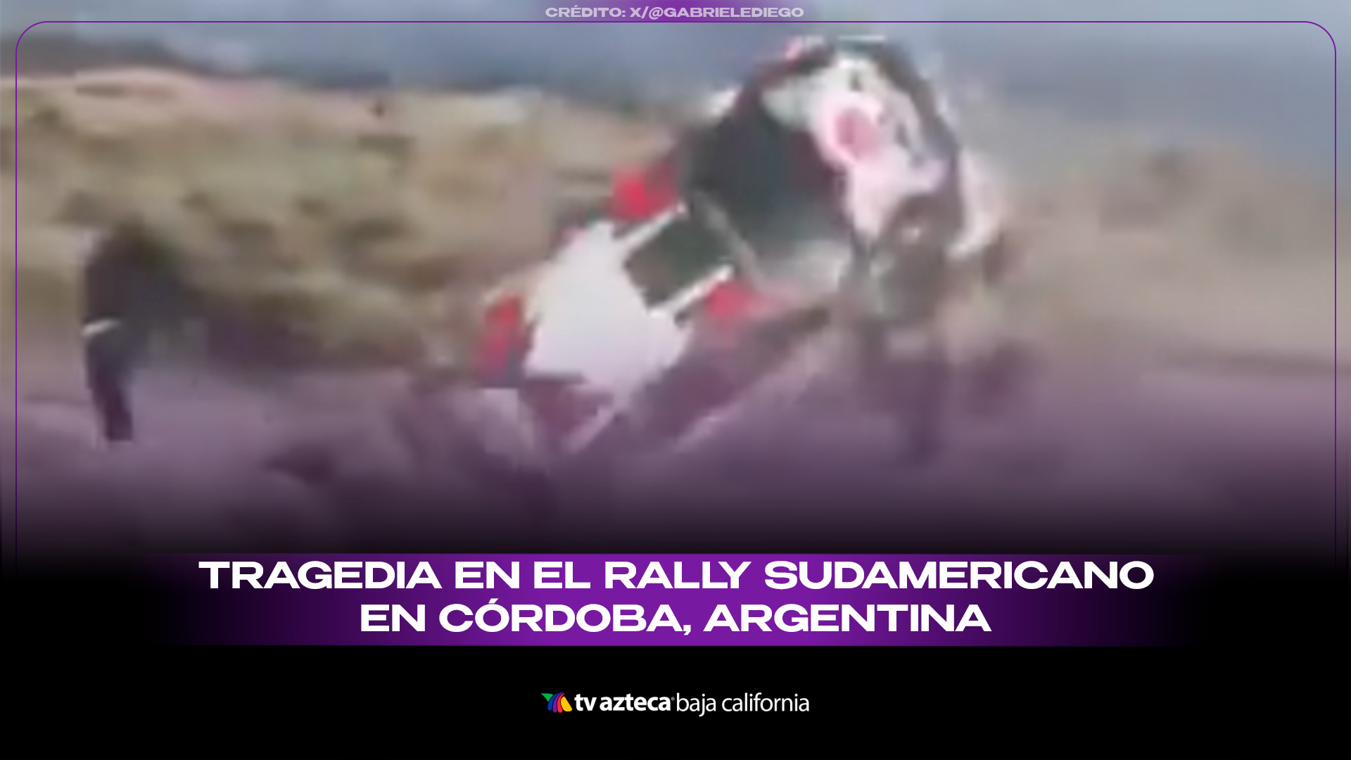 Accidente en Rally Sudamericano deja un muerto en Mina Clavero