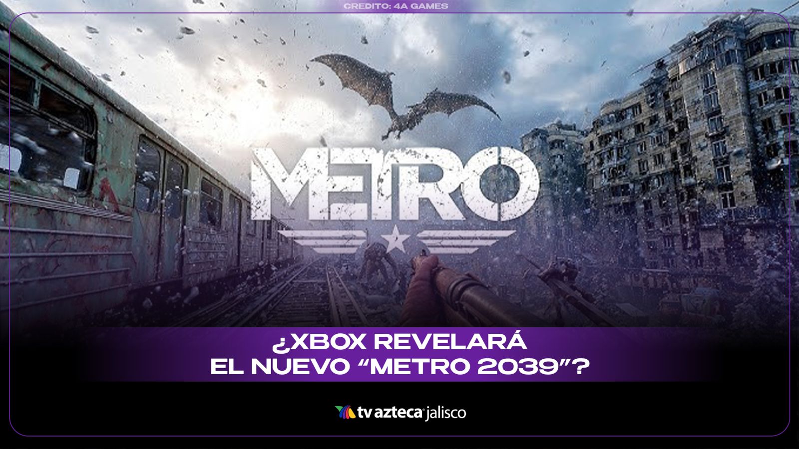 Metro 2039: Xbox revela fecha para mostrar el primer avance del videojuego